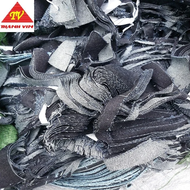 Recycled Cotton Shoddy Fiber Made From Denim Fabric Waste for Clothing ...