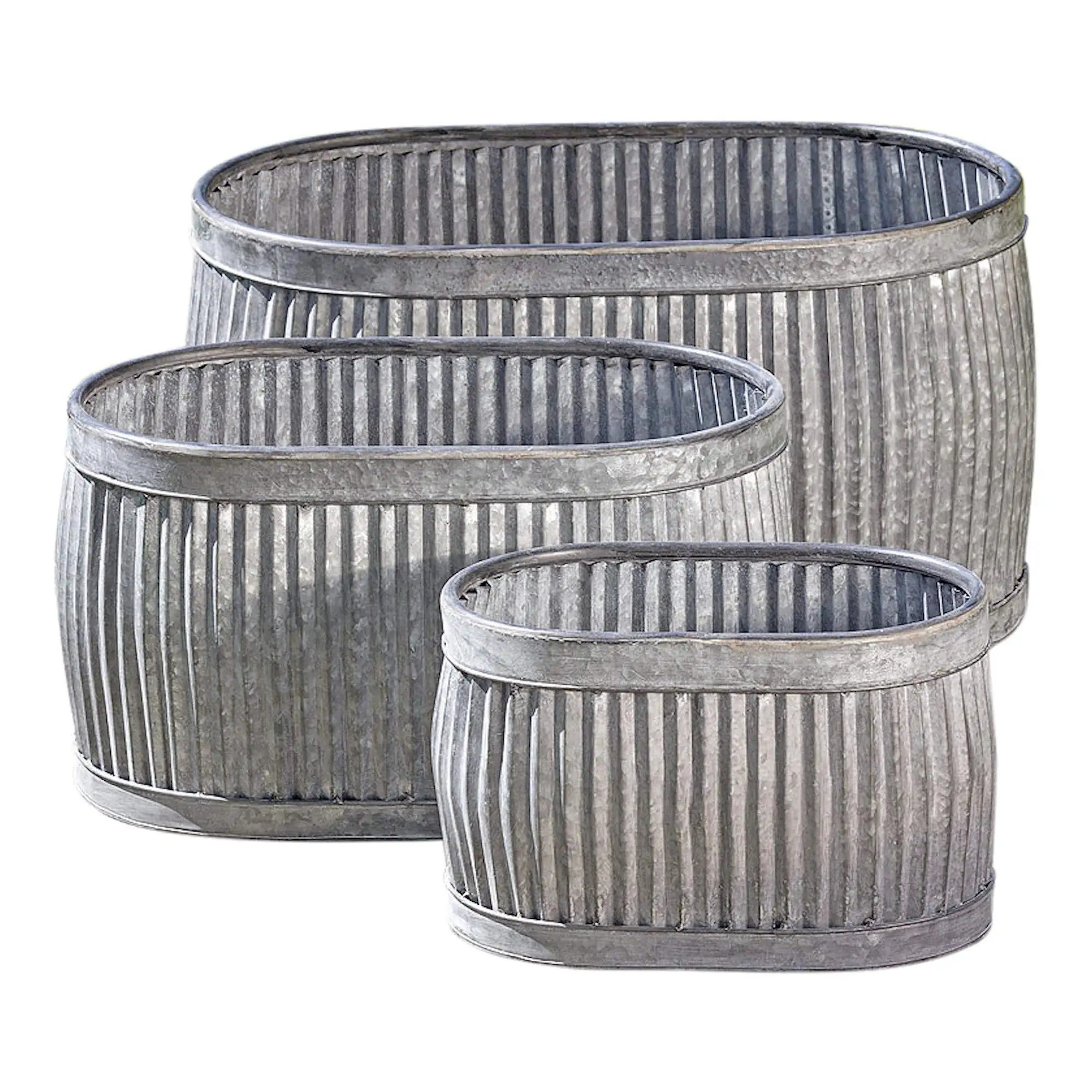Galvanized Planter With Stand Premium Quality Handmade Planter Pots ...
