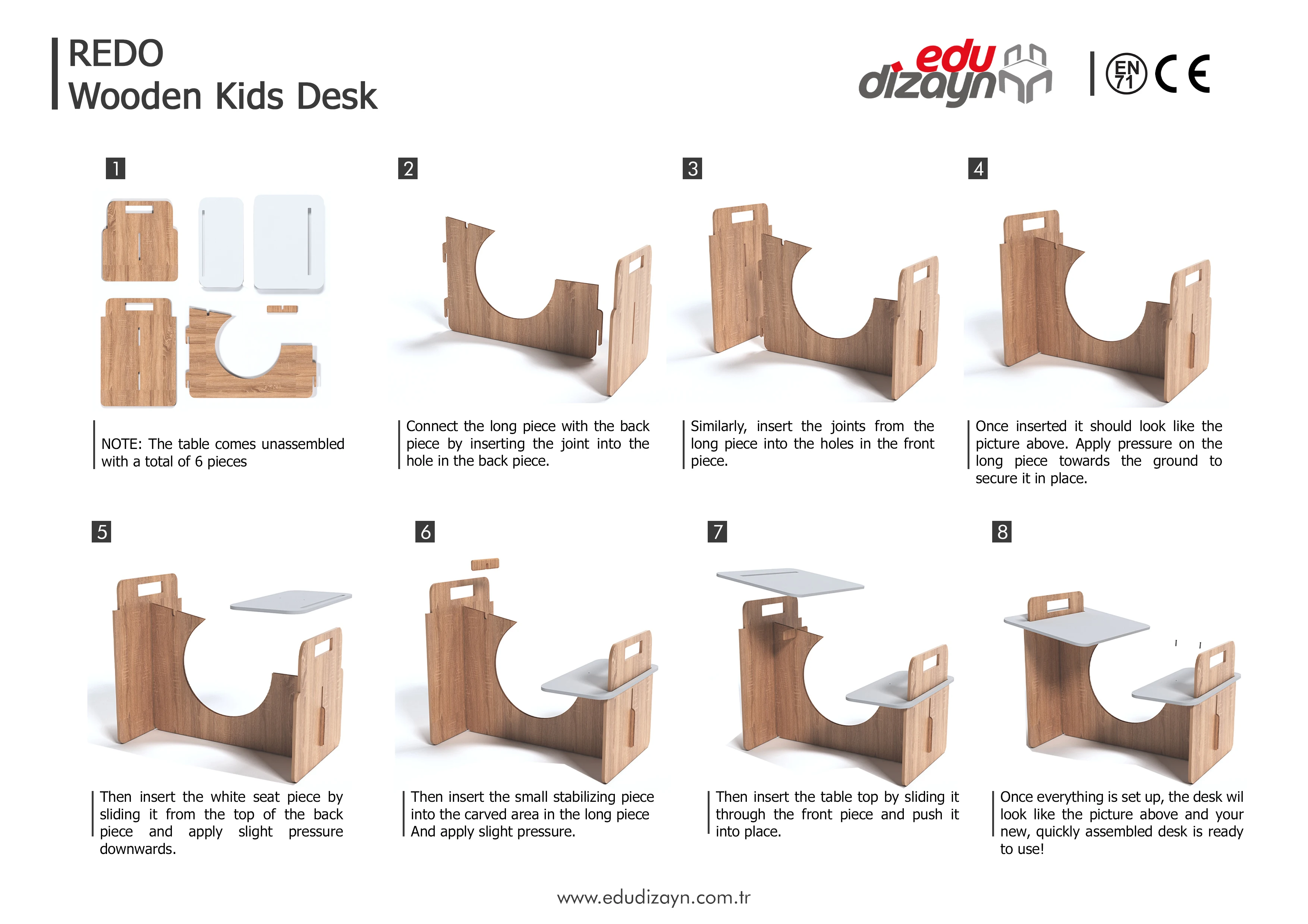 Redo Wooden Children Desk- Kids Activity Play Desk - Buy Children Desk ...