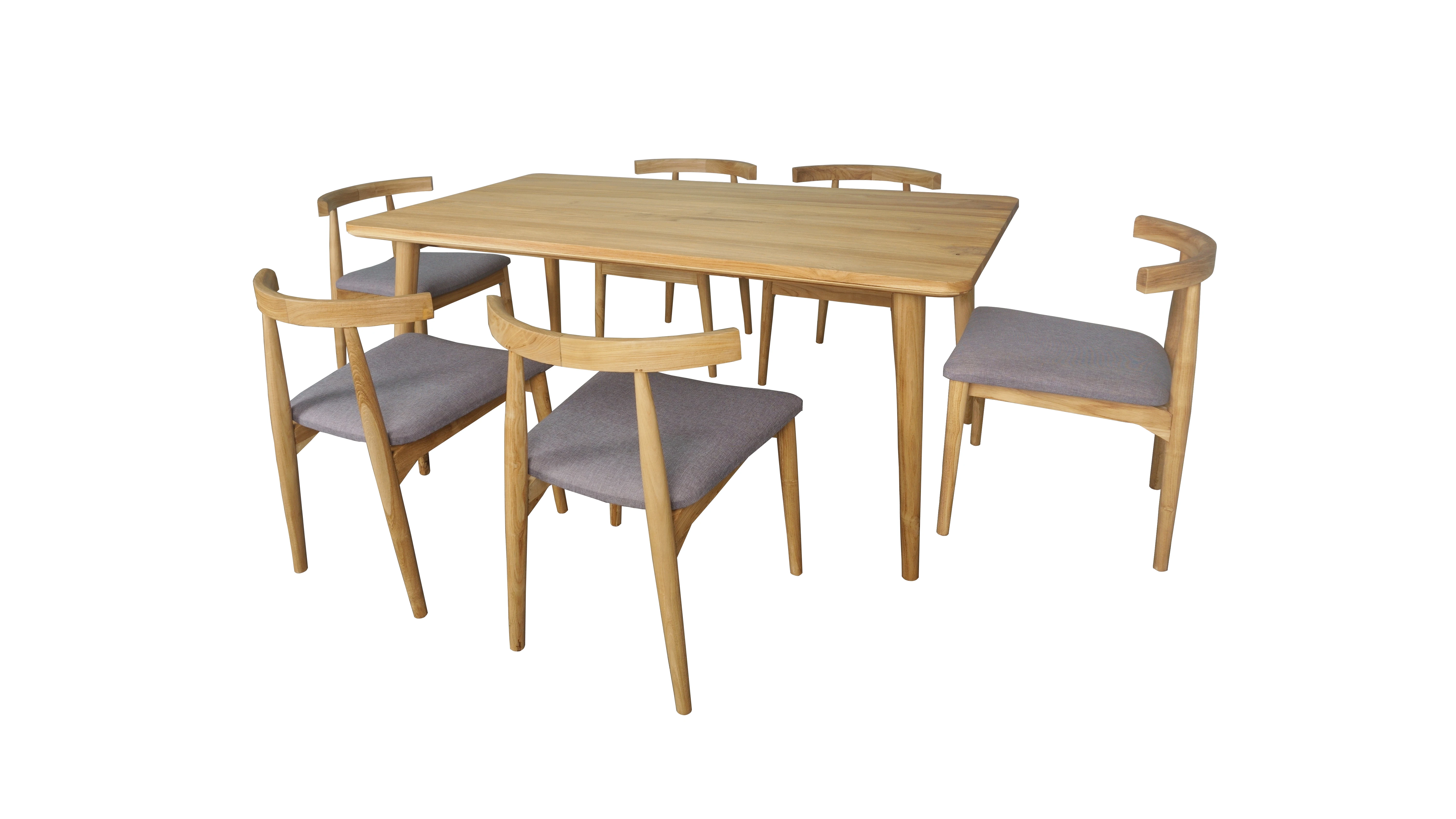 Dining Room Set 6 Chairs From Mahogany Solid Wood With Cushions From ...