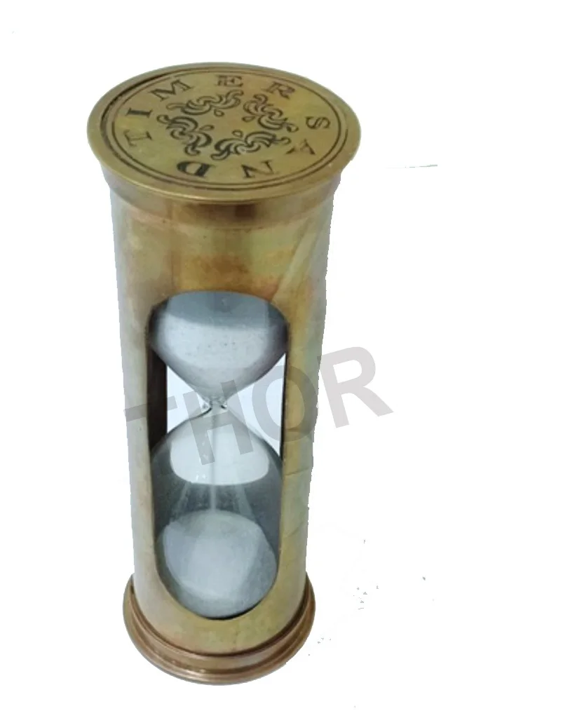 Antique Sand Timer Hourglass Brass Sand Timer Nautical Vintage Hour ...