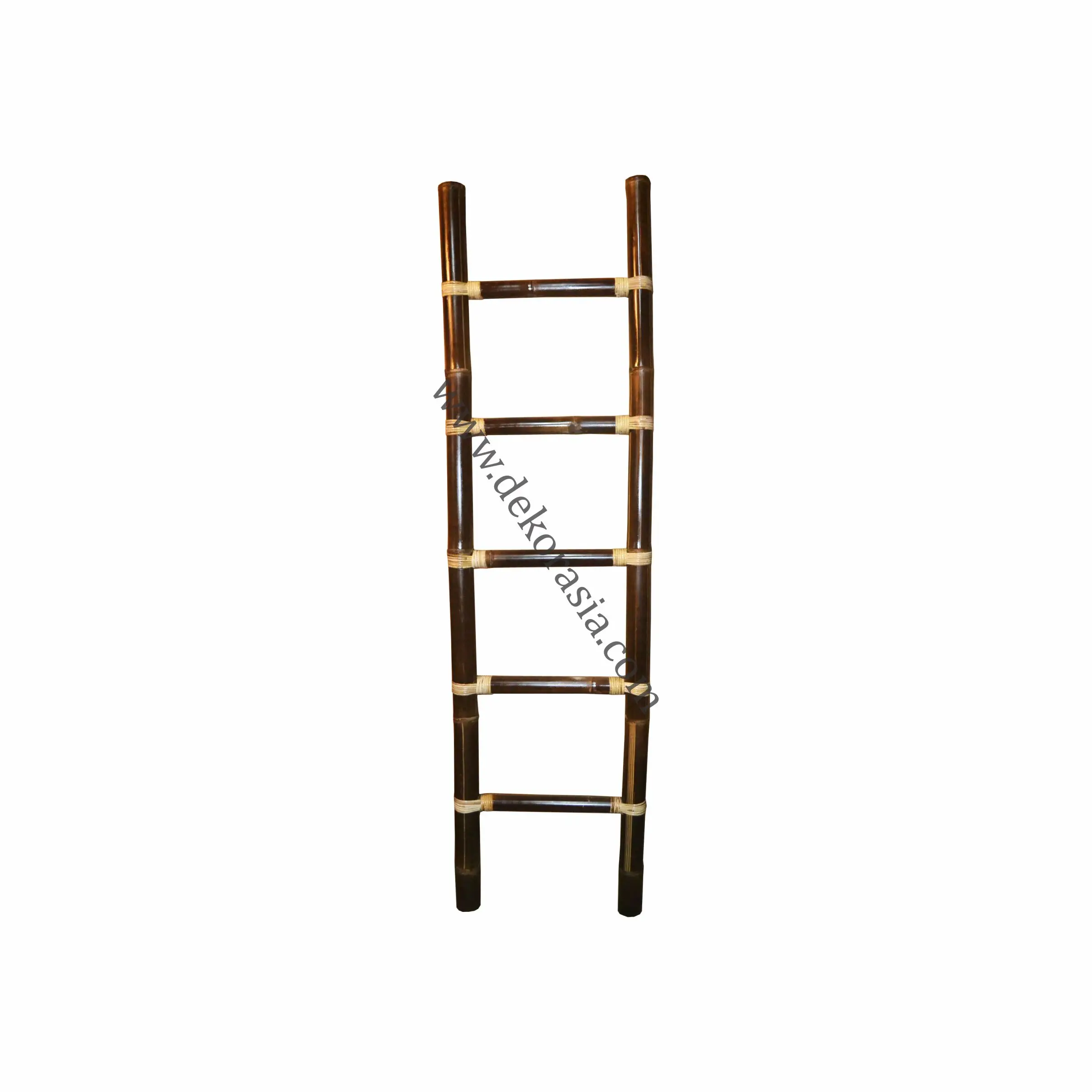 Durable Black Bamboo Ladders - Support up to 200 Lbs
