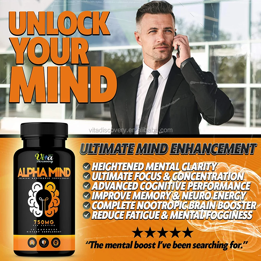Supplement Nootropic Brain Booster Brain Nootropics Capsules Improve ...