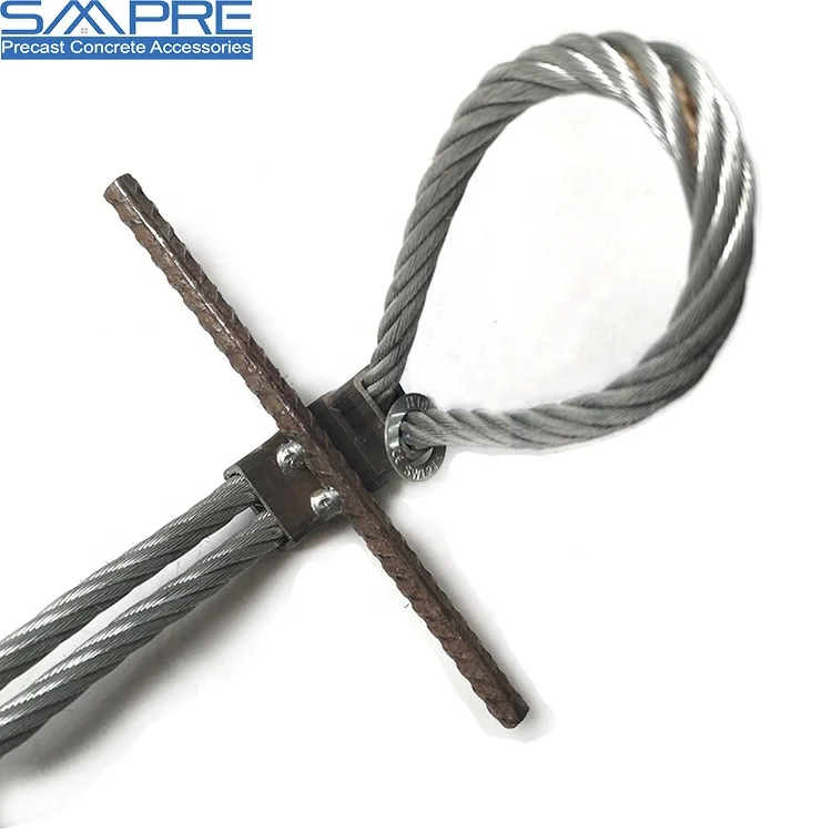 Bent/angled Wire Rope Cast-in Lifting Loop For Construction Precast ...