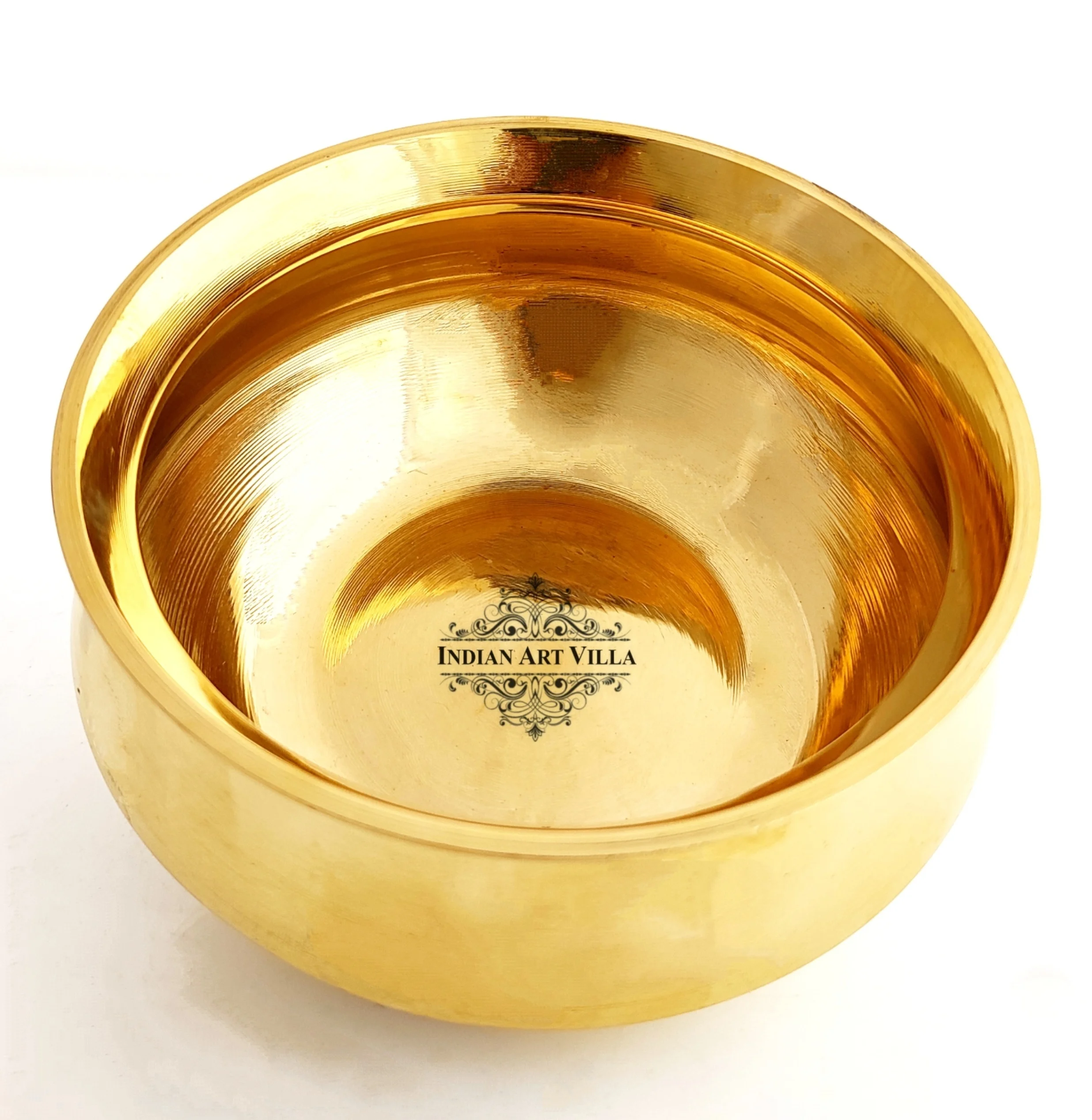 Handmade Best Quality Traditional Steel Copper Bottom Dish Serving ...