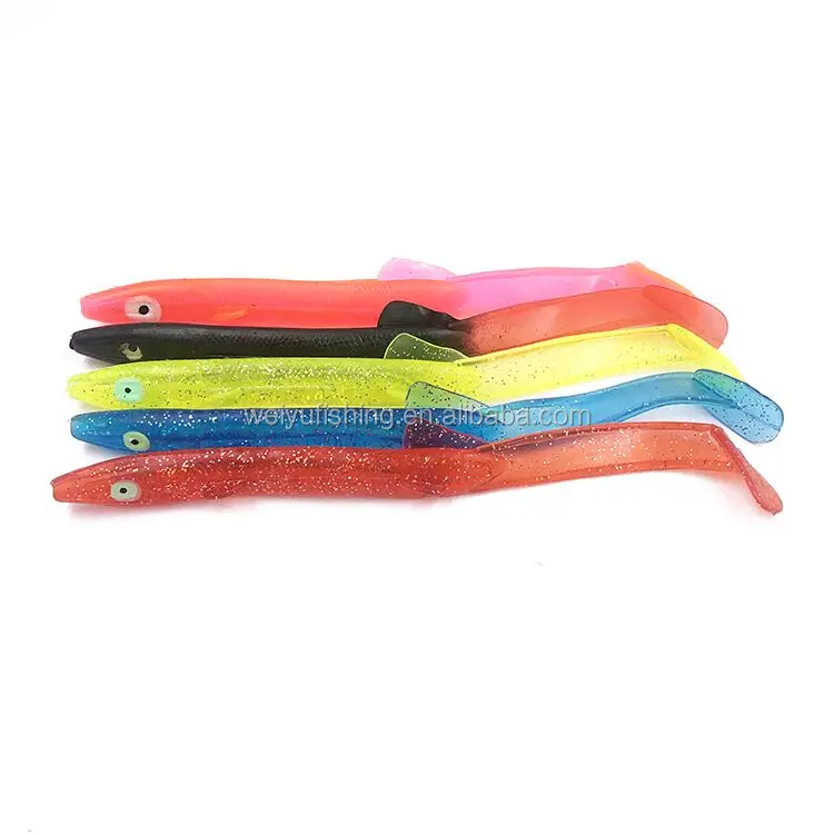 Soft Pvc Plastic Fishing Lure Eel Swim Baits Hook Rubber Fishing Lure ...