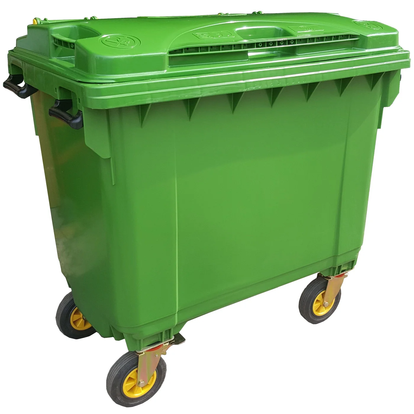 660l 1100l Wheelie Garbage Bin Pedal Trash Can Large Plastic Dustbin ...