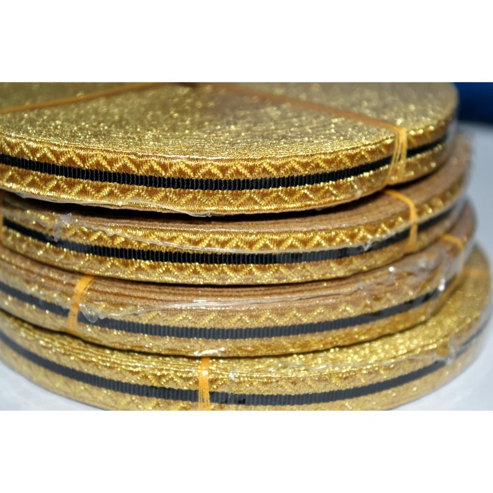 2024 New Metallic Mylar Metallic Wire Braid Ribbon Lace for Women ...