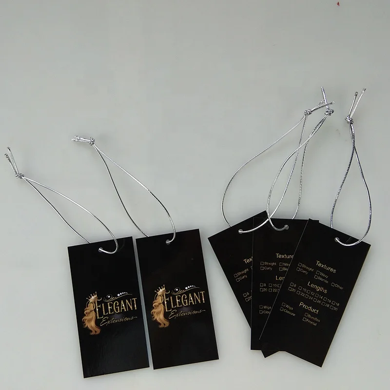 Customizable Hang Tags and Labels for Wigs and Hair Extensions