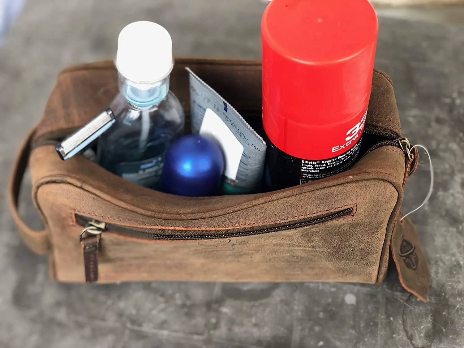 Vintage Craft Small Toiletry Bag Doop Kit For Travel Shave Kit Hygiene ...