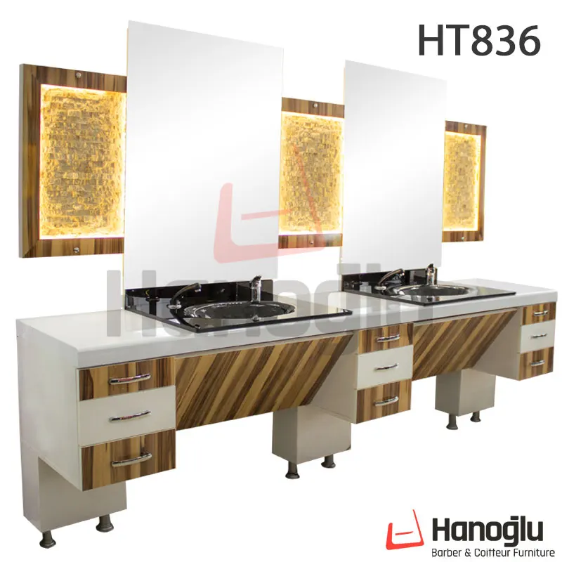 Professional Salon Furniture Barber Work Station Hair Salon Beauty ...