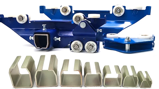 Accessories Fall Protection Big And Small Trolley For Rigid Guid Rail ...
