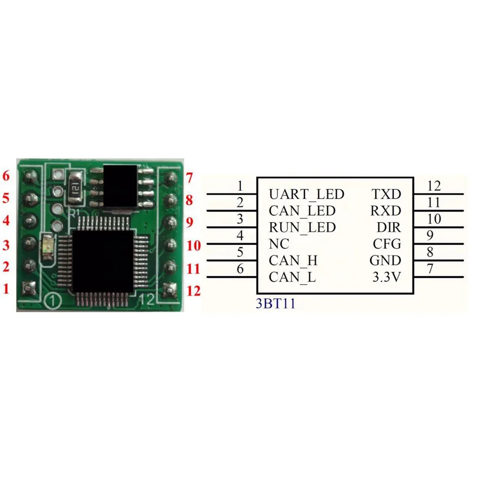 Taidacent Uart Can Converter Small Ttl Serial Rs232 / 485 Serial To Can ...