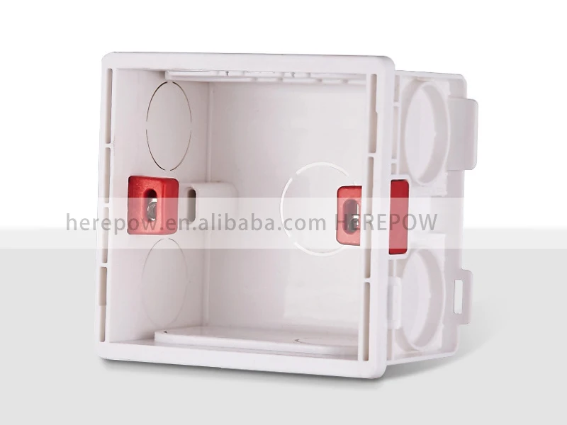 86 Type Switch Socket Mounting Box - White Red Blue Wiring