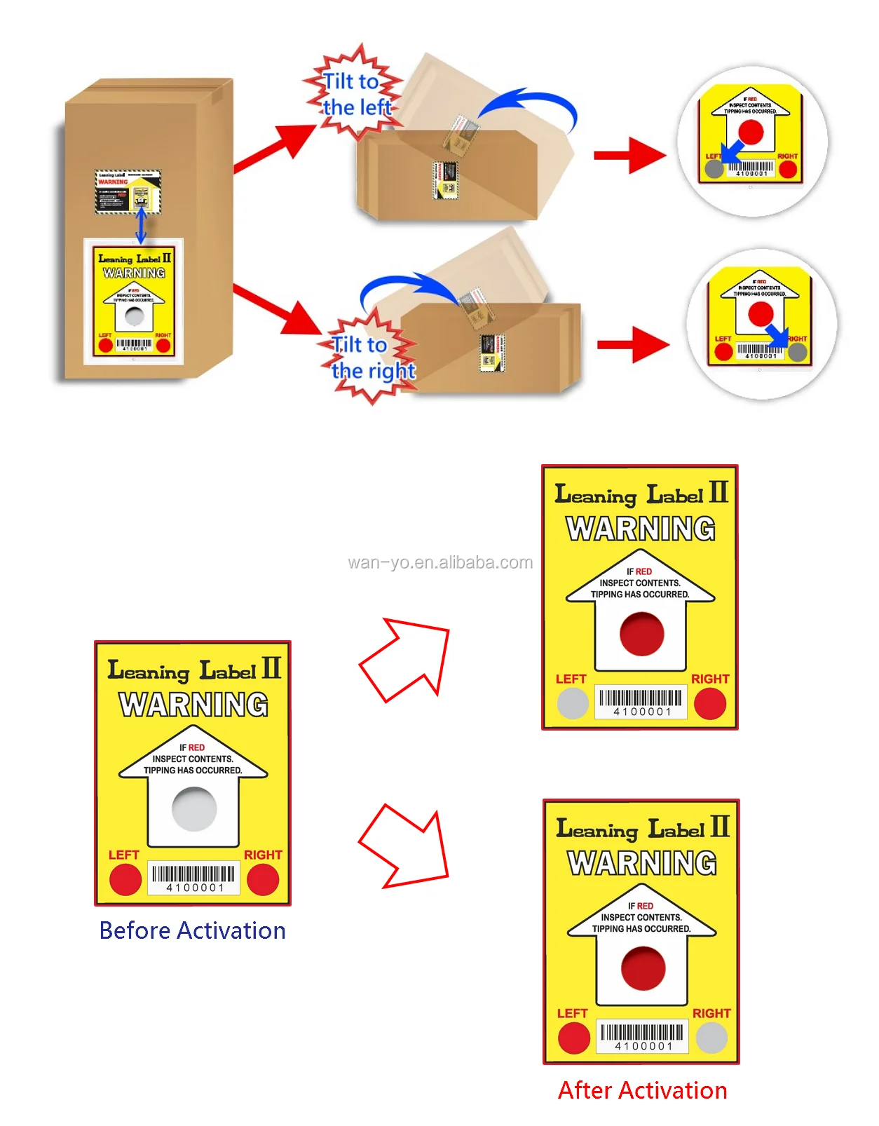 Leaning Label II - Customizable Tilt Label Made in Taiwan