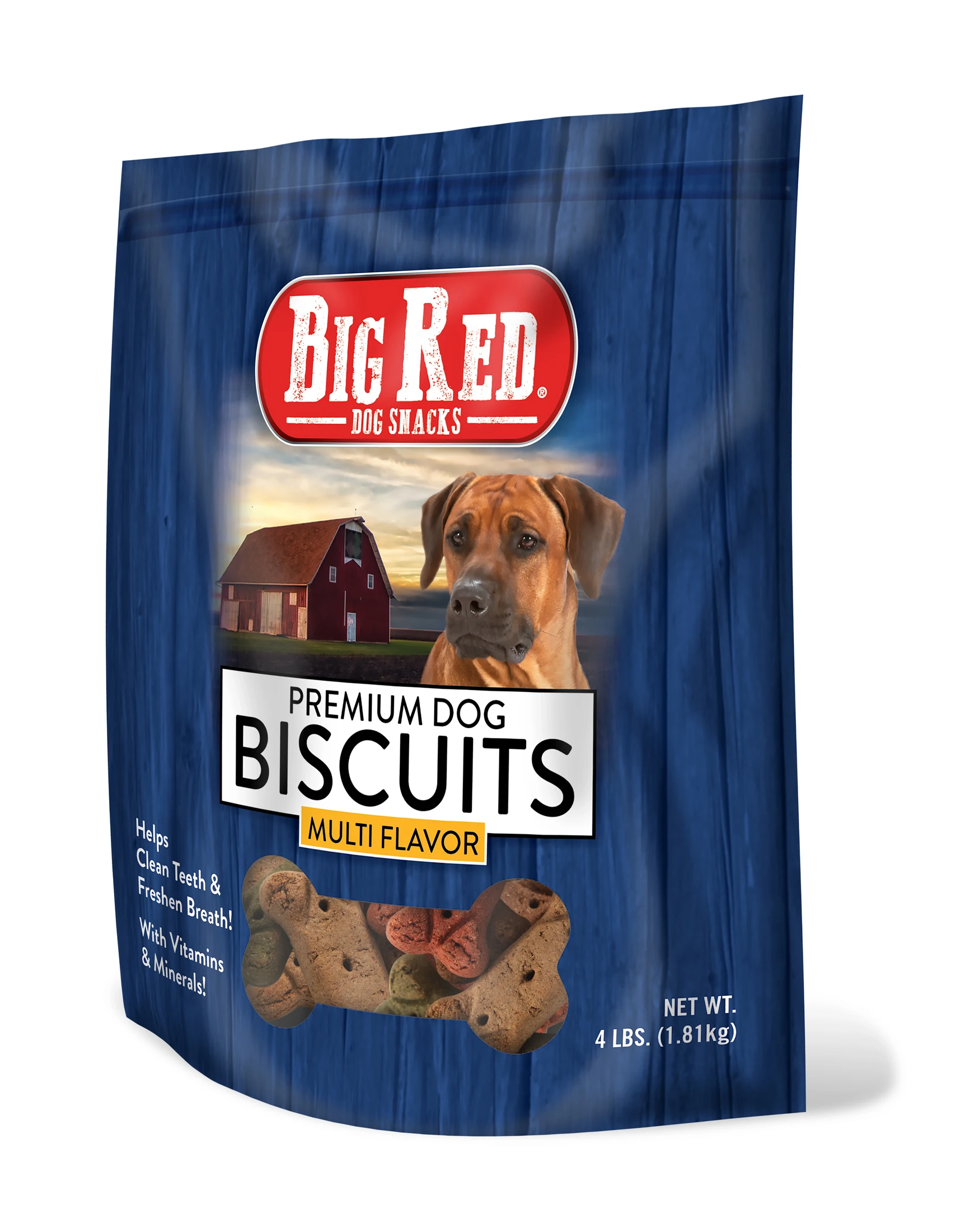 Big Red Premium Dog Biscuits - Muti-flavor - 4 Lb Bag - Buy Dog Food ...