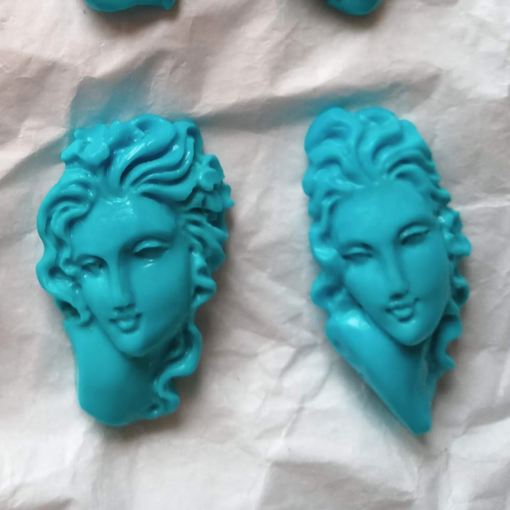 Loose Turquoise Cameo Carving - Perfect for Anniversary Gifts