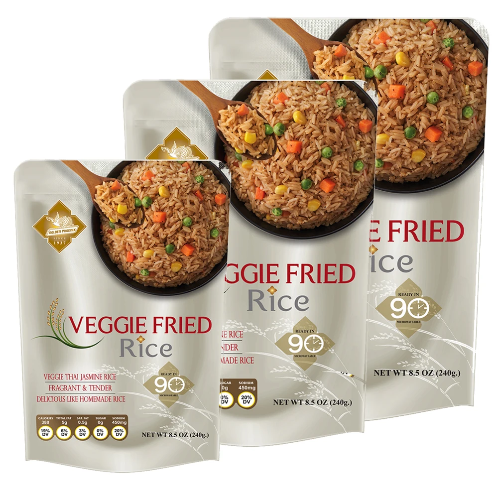 Comida Veggie,Arroz Fritado Instantáneo,Comida Lista Para Comer,Veggie ...