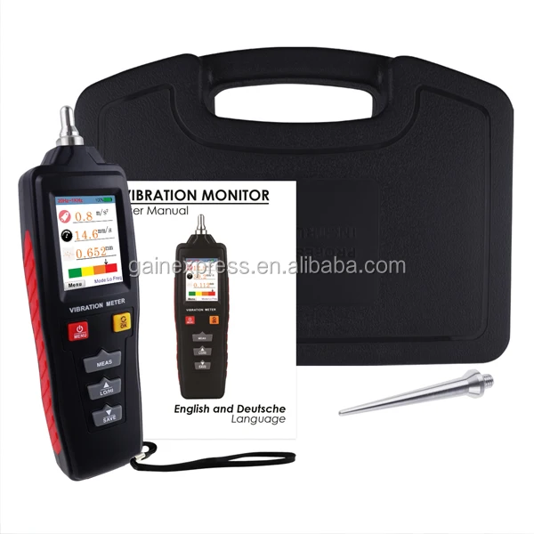 Vibration Meter Analyzer Acceleration / Velocity / Displacement ...