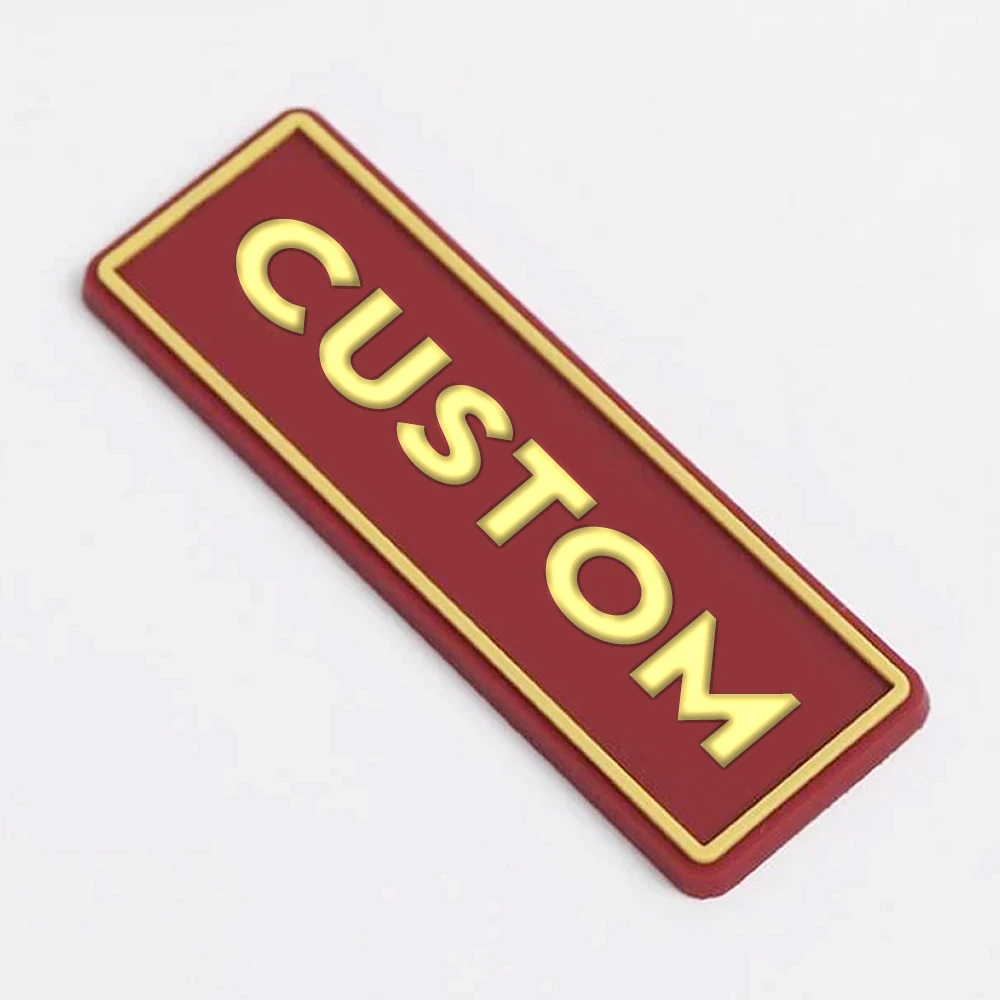 3d Embossed Badge Pvc Silicone Rubber Patches Garment Patch Aplique ...