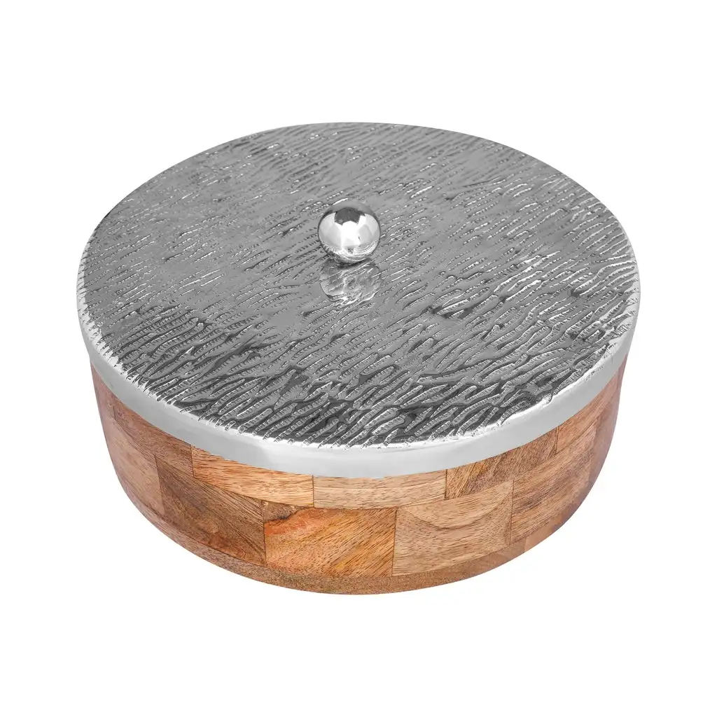 Mango Wood Chapati Storage Container - Eco-Friendly & Stylish
