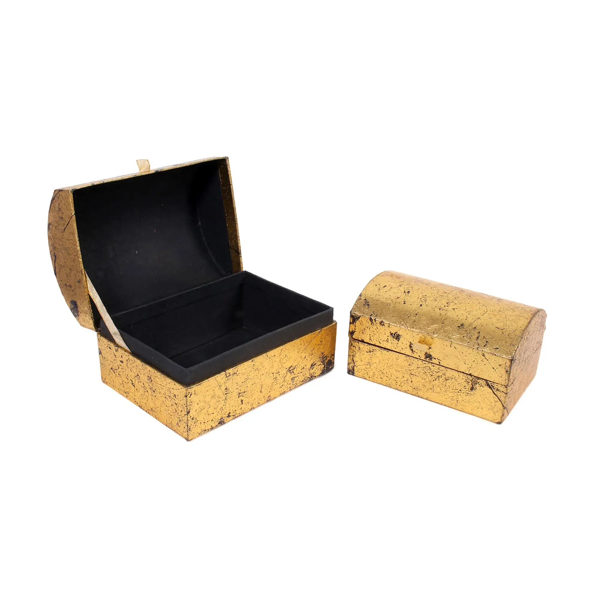 Handmade Vintage Golden Trunk Box - Luxury Gift Packaging
