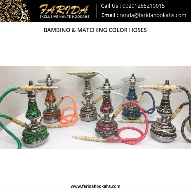 Shop Handmade Egyptian Mother of Pearl Hookahs - Farida
