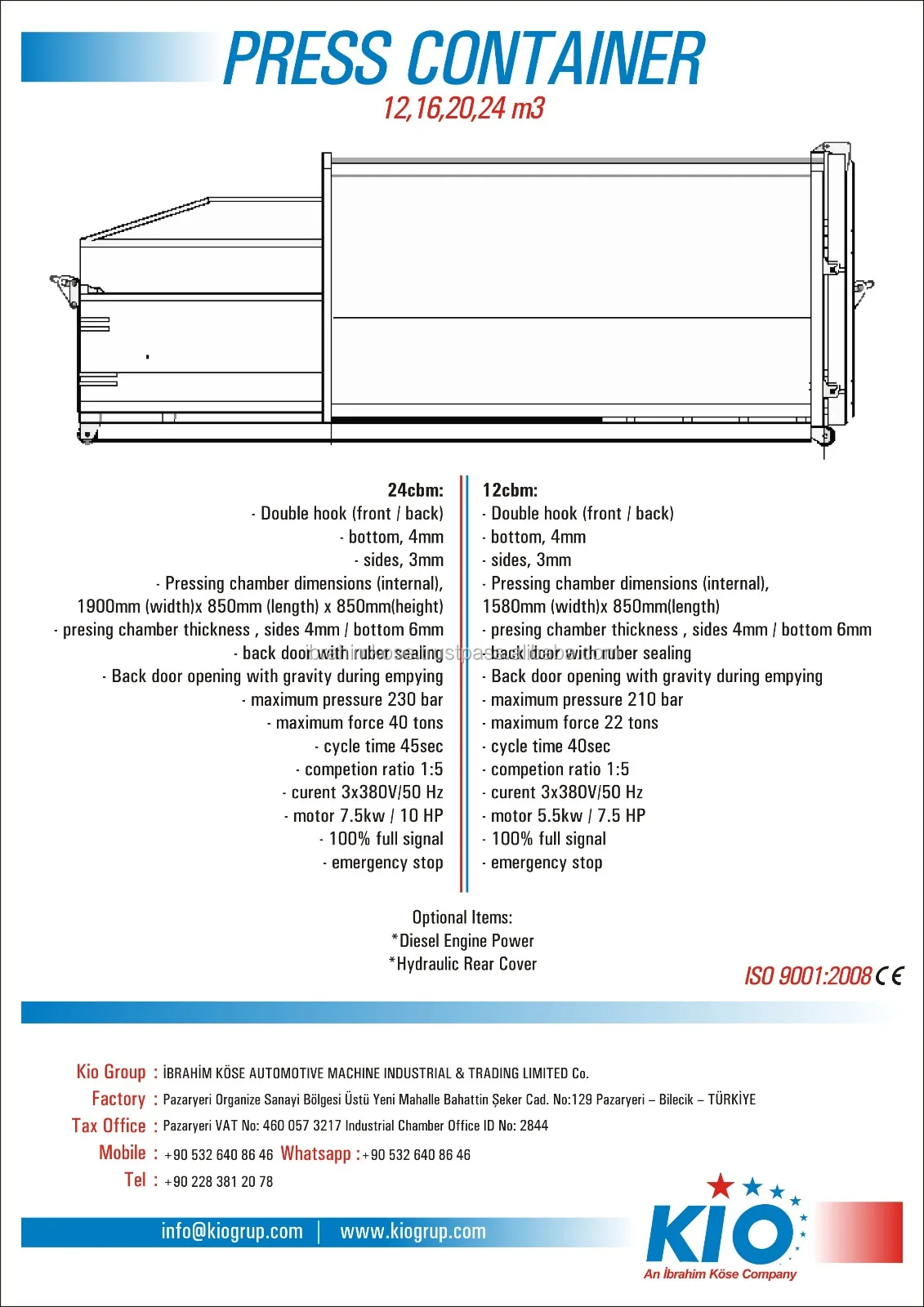 Press Container 16m3 - Buy Conteneur Roulant Press,Press Roll Container ...