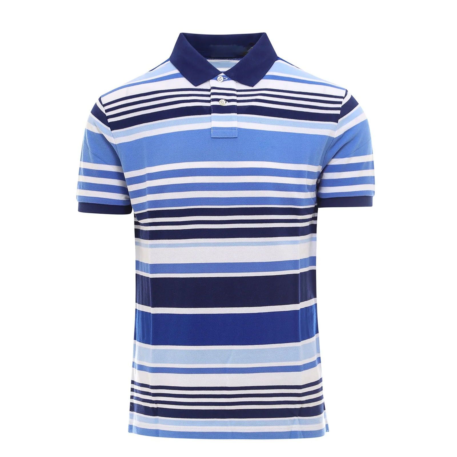 Polo T Shirt Perfect Custom Multicolored Stripe 100% Cotton Wholesale Color Combination Men ...