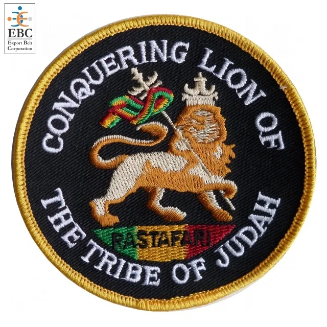 Lion of Judah Rasta Patches - Embroidered & 3D Sew-on