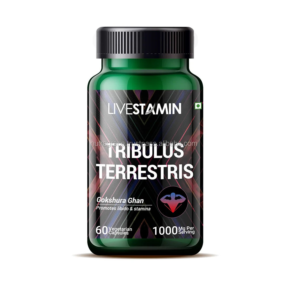 Tribulus Terrestris Capsules 500mg Saponins 40% Herbal Extract For ...