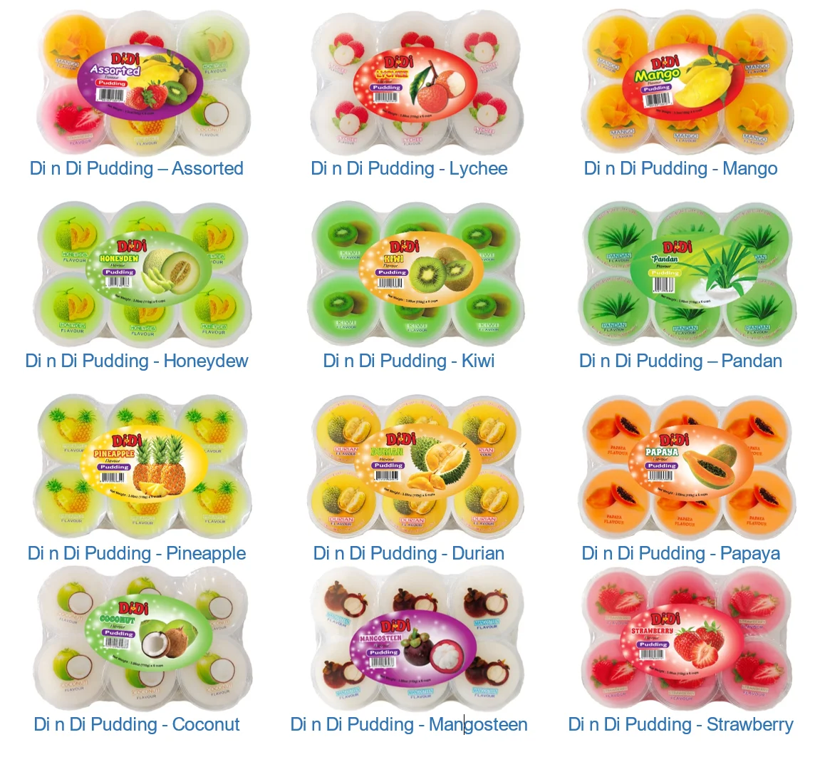 Didi Fruit Pudding Cups Didi Pudding Cups - 110g Kiwi Pudding - Buy ...