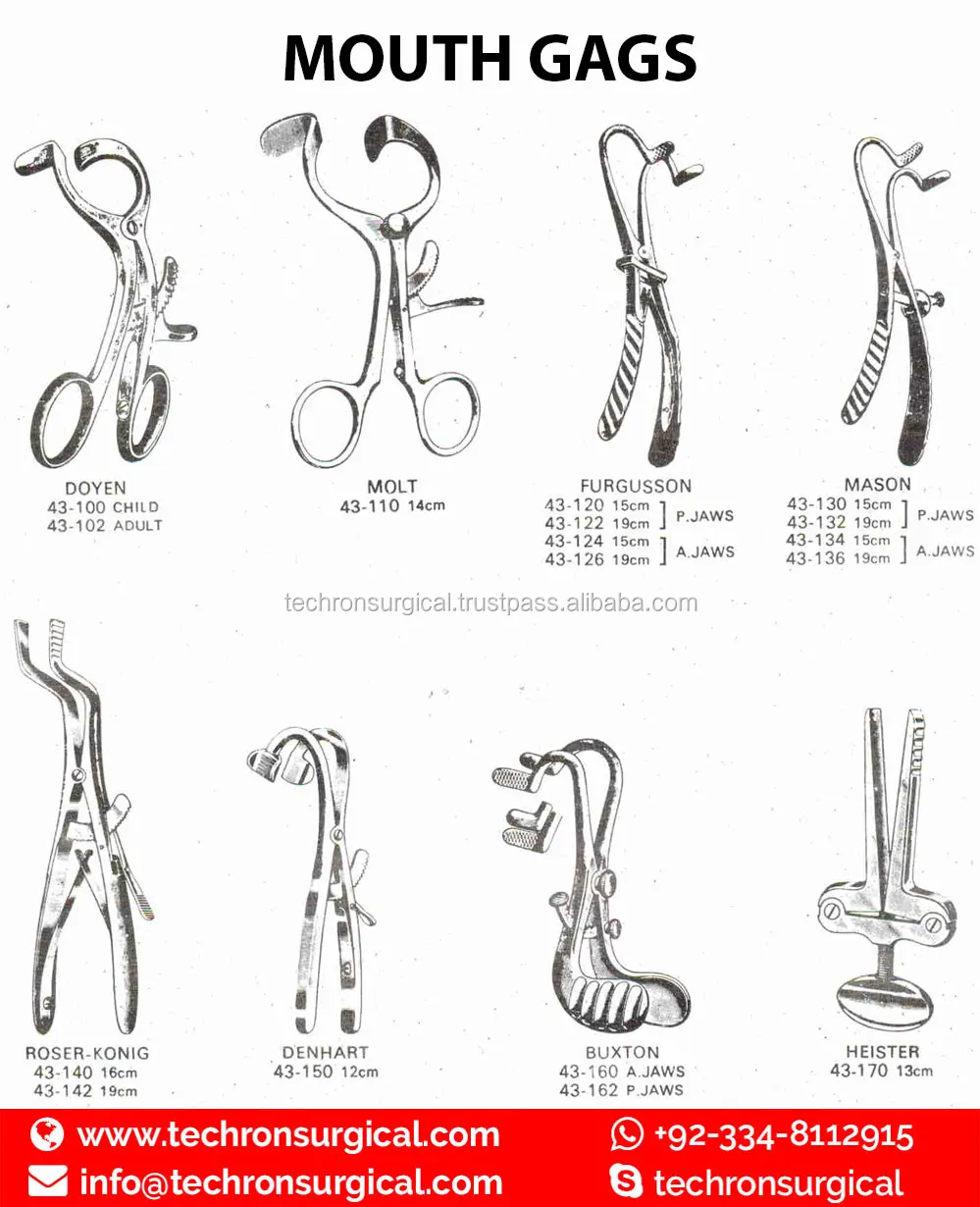 Davis Boyle Mouth Gag Dental Tonsil Surgery Set - Buy Davis Boyle Mouth ...