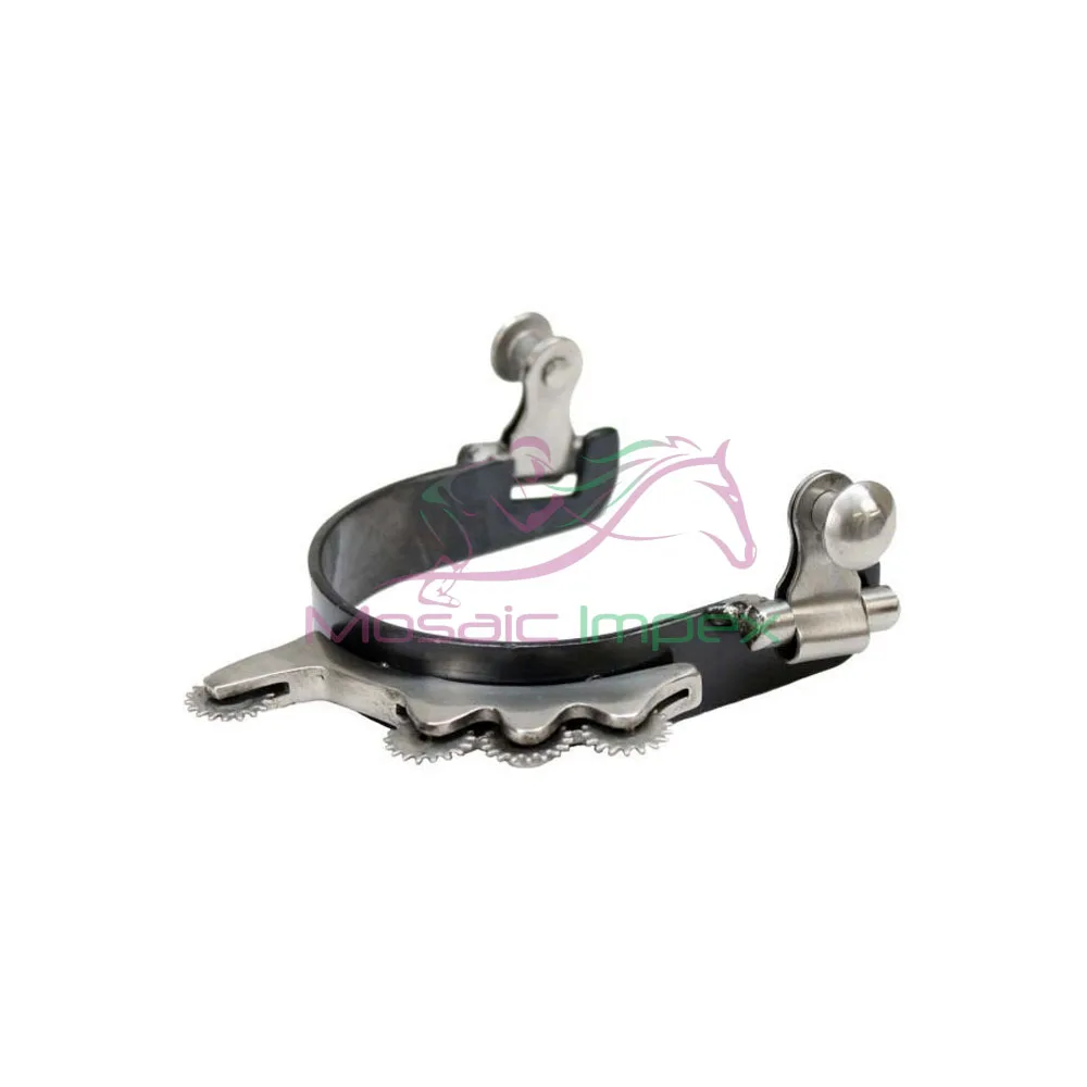 Classic Western Horse Spur With Engraved Design Stainless Steel Horse ...