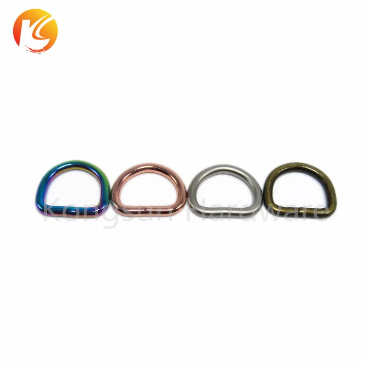 Wholesale Metal Weld D Ring Nickel Plated Semi Ring For Knapsack ...