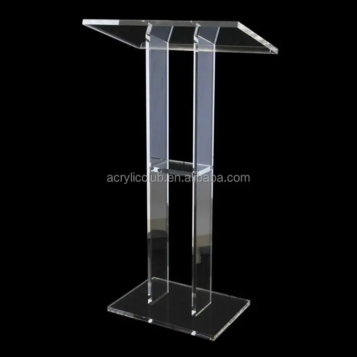 Acrylic Lectern Factory Custom Plexiglass Pulpit School Lectern Acrylic ...