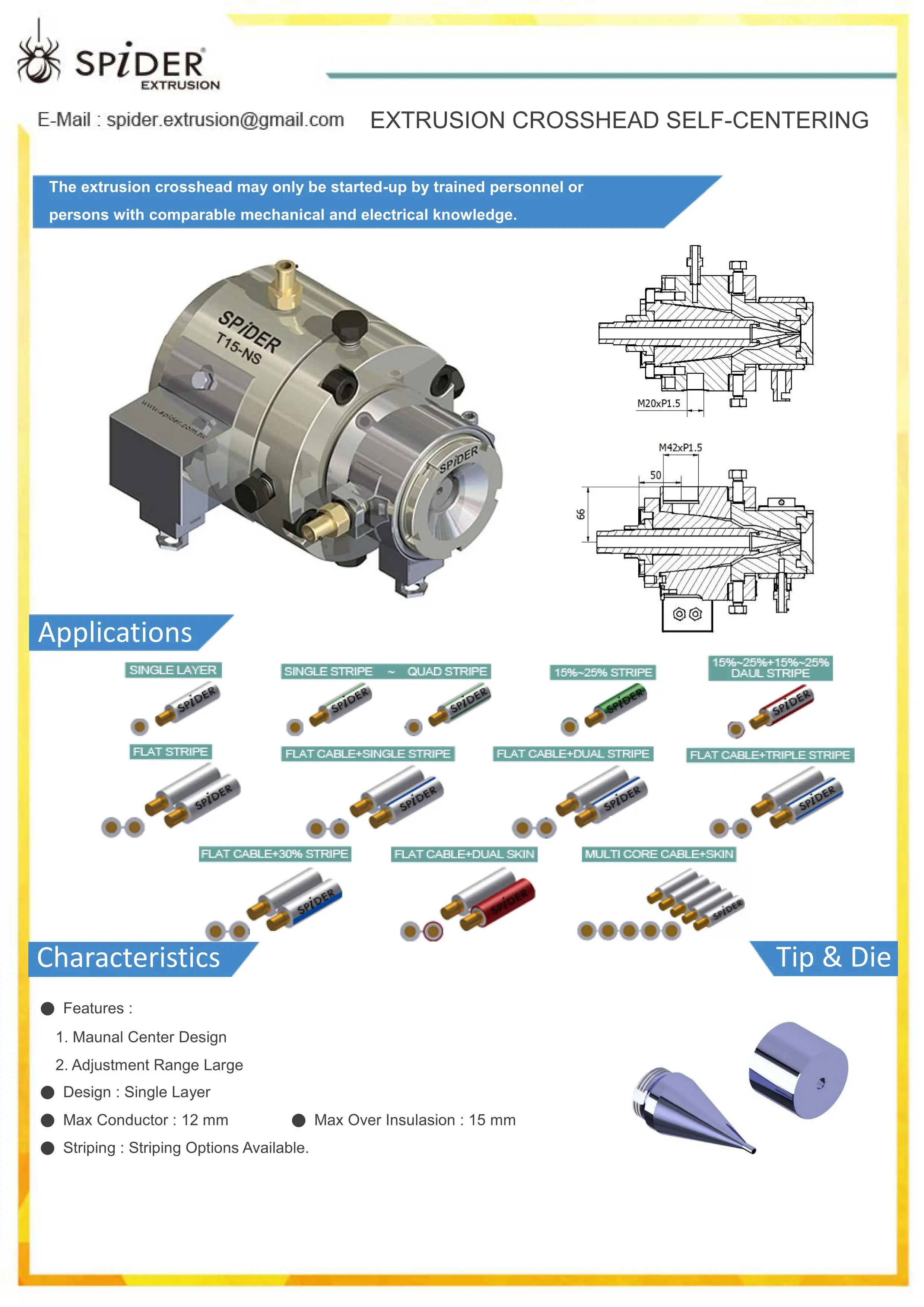 Spider Extrusion 12-15mm - Precision Extrusion Solutions