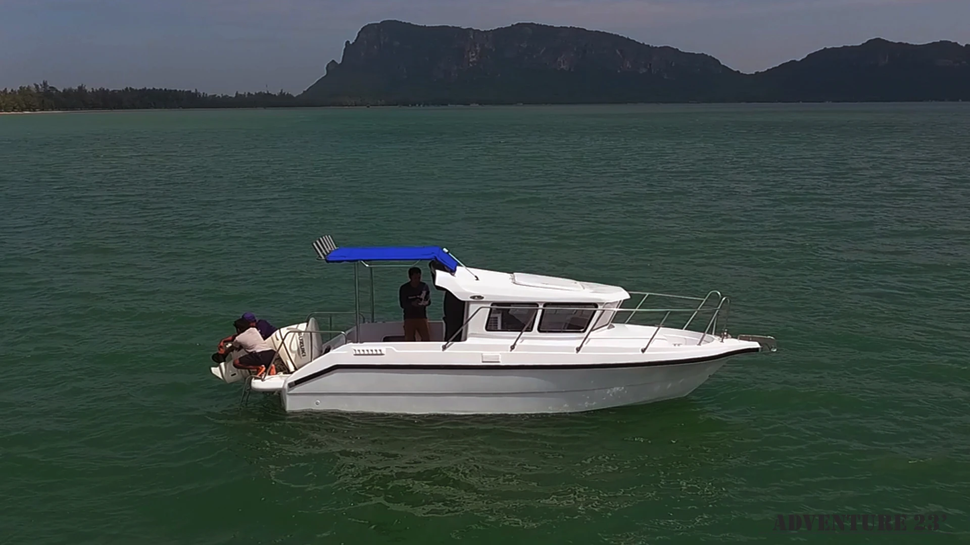 Premium Boat Fiberglass Speedboat Adventure 23 Ft Yacht Multi Purpose ...