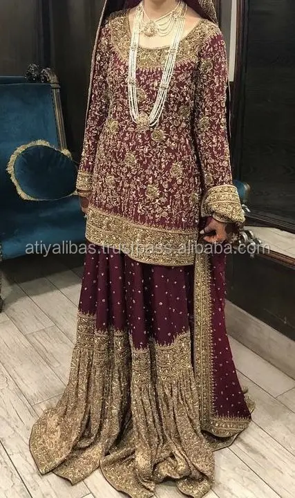 Short Kurta Garara Bridal Dress 2019 - Buy Indian & Pakistani Bridal ...