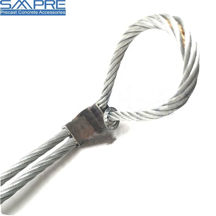 Bent/angled Wire Rope Cast-in Lifting Loop For Construction Precast ...