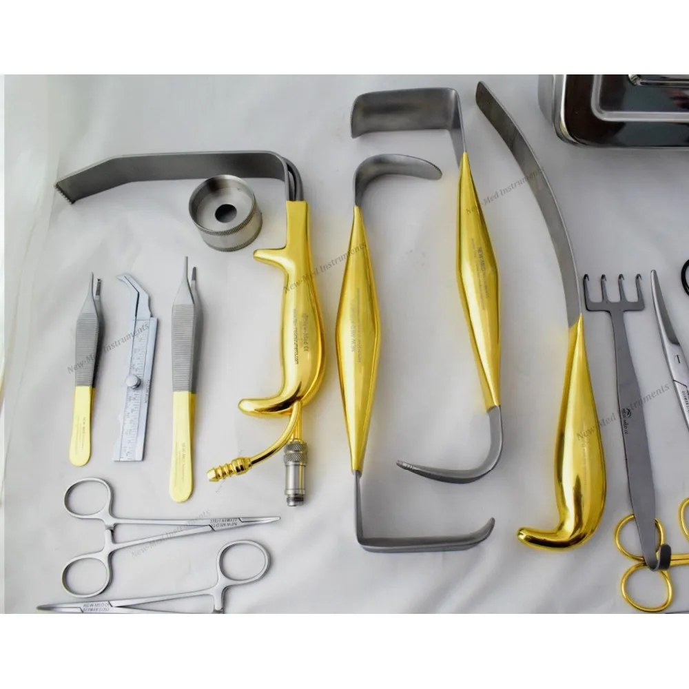 Tebbetts Breast Surgery Instruments Set Of 38pcs,Breast Augmentation ...