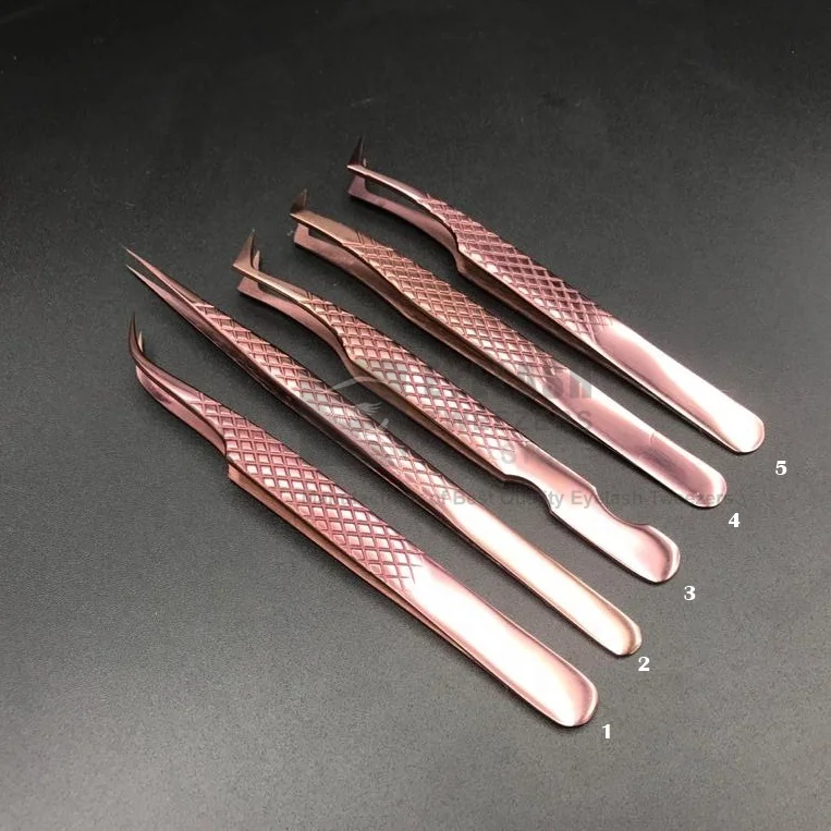 90 Degree Angle Sustainable Stainless Steel Rose Gold Plated Eyelash