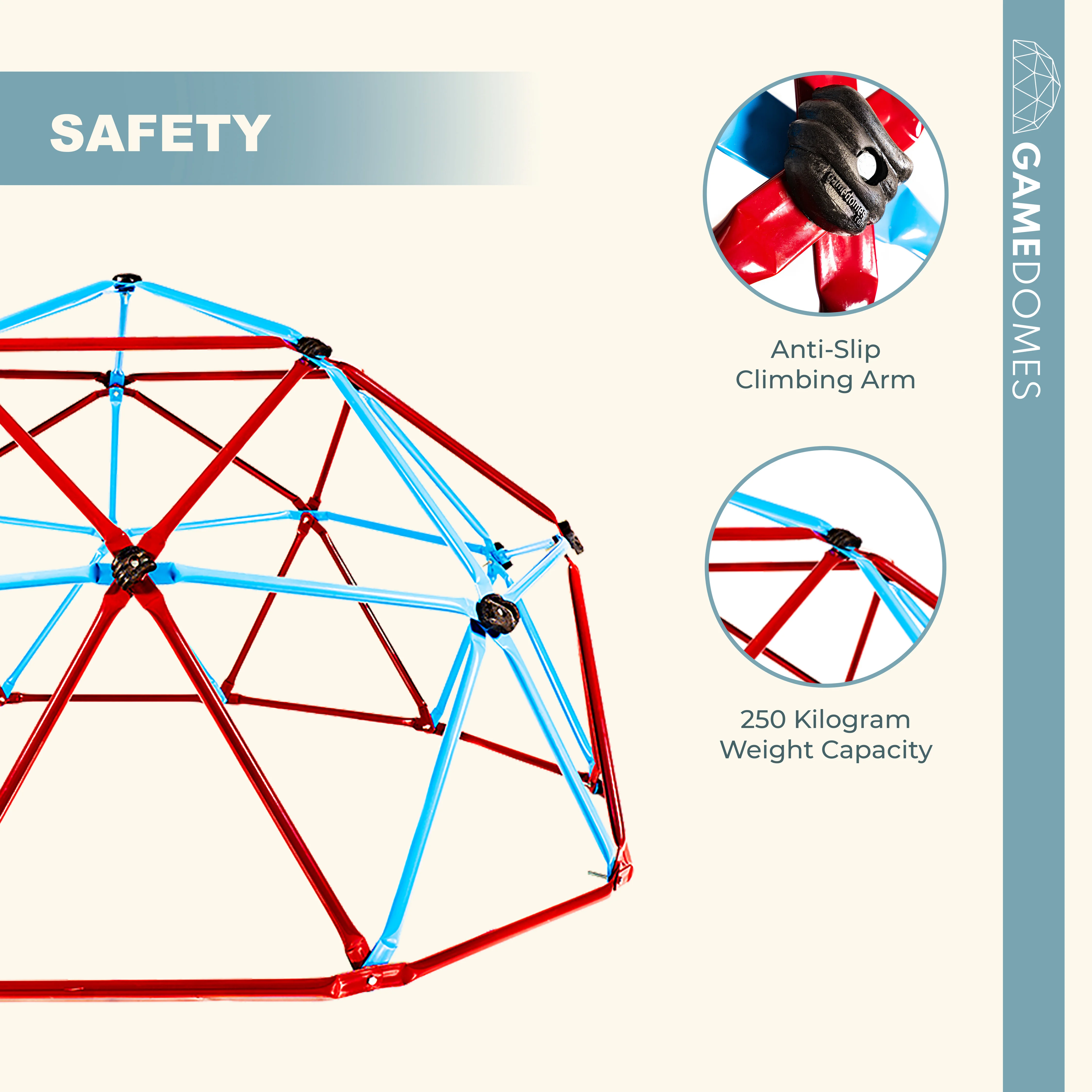 150 Cm Climber Domes - 8 Color Combination - Children Outdoor Toys Game ...