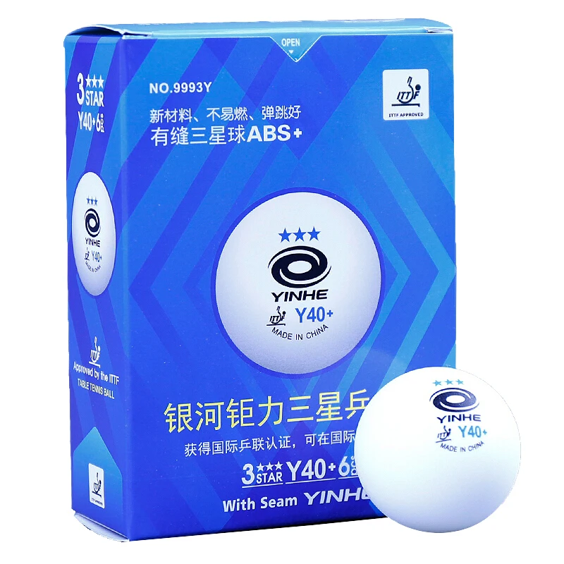 Yinhe Y40+ 3 Star Table Tennis Ball - High Quality & I.T.T.F. Approved