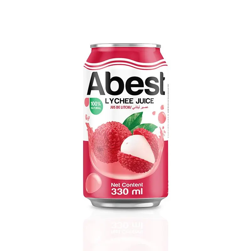Abest Lychee Juice Canned Fruit Juice 330ml Beverage Manufacturer High Quality To Export - Buy ...