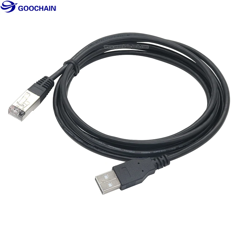 Rj48/rj50 10p10c Plug Molded Type To Usb A Male Cable - Buy Rj50 To Usb ...