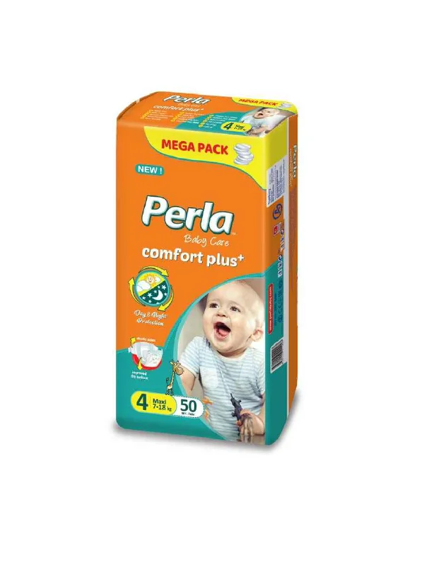 Perla Mega Pack Maxi Unisex Made In Turkey Disposable Baby Pants (no.4 ...