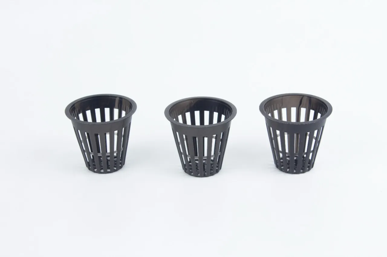 Hydroponic Mesh Pot Plastic Net Cup For Growing Plant Hydroponic ...