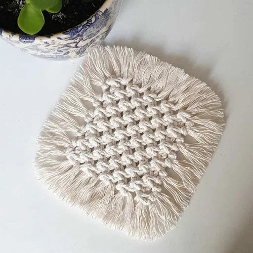 Wholesale Handmade Macrame Table Tea Coaster Hand Braided Cotton Woven ...