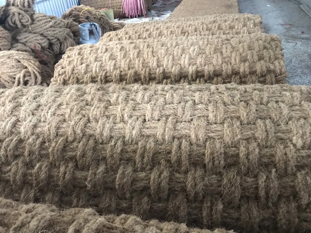 Coconut Coir Log For River Bank Stabilization - Coir Log For Erosion ...